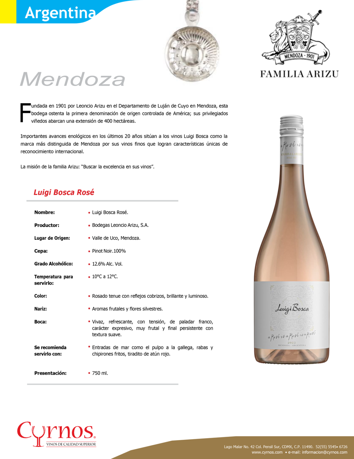 Luigi Bosca Rose - Cyrnos